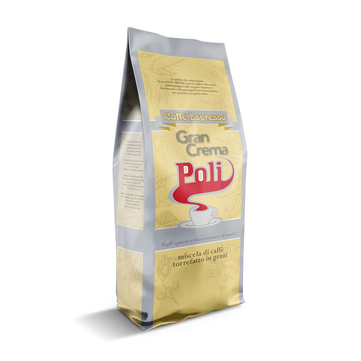 Gran crema espresso in contemporary in grains format · Caffè Poli