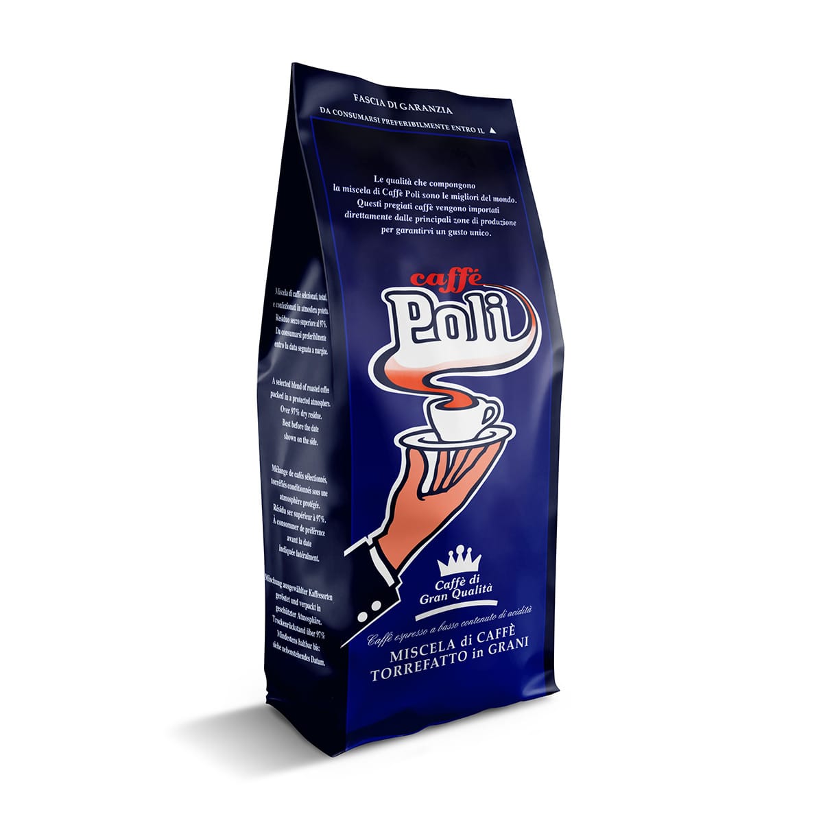 Caffè espresso gran crema in Grani bar rètro format · Caffè Poli